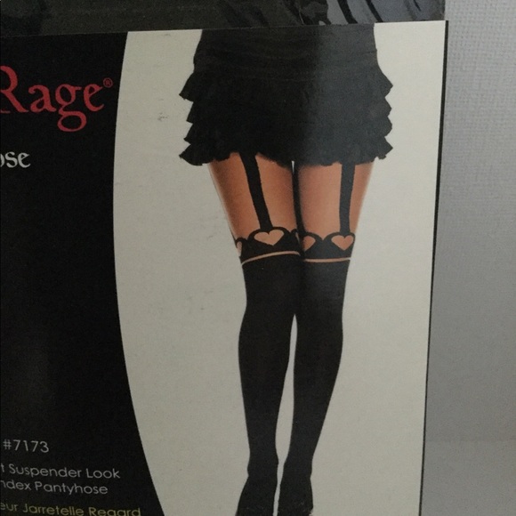 Body Rage by Spencers | Accessories | Nwt Body Rage Heart Suspenderlook ...